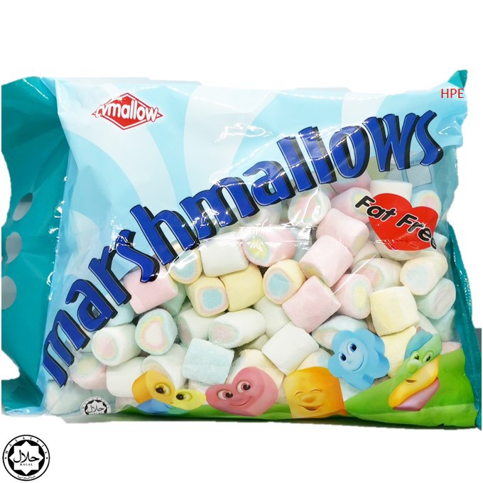 LARGE MARSHMALLOW HALAL 1KG (FAT FREE / 3CM) | Shopee Malaysia