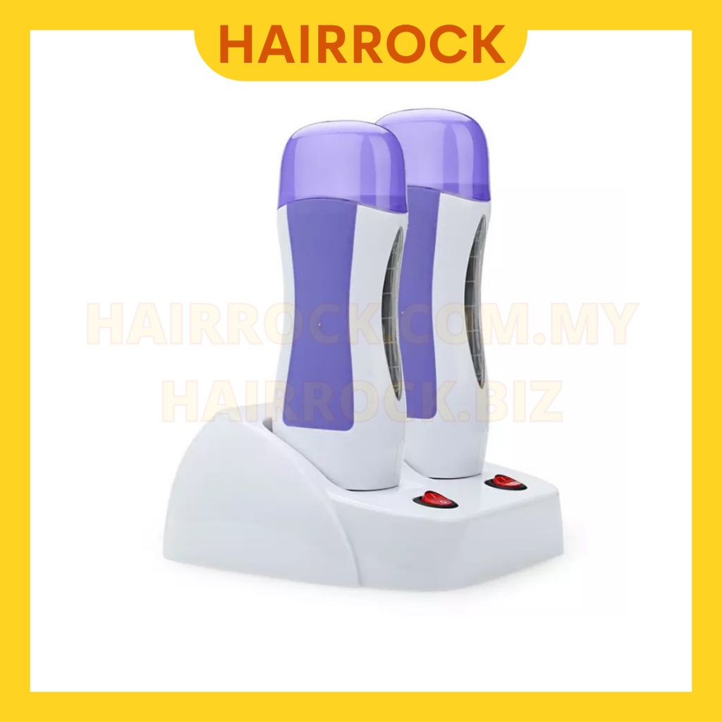 Double Depilatory Wax Heater Hot Body Hair Removal Roll On Depilatory ...