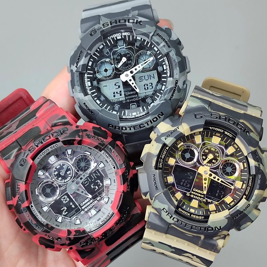 GA-100 SERIAL GA-100/AUTO LIGHT/COPY ORI,SPORT DIGITAL AND ANALOG WATCH ...