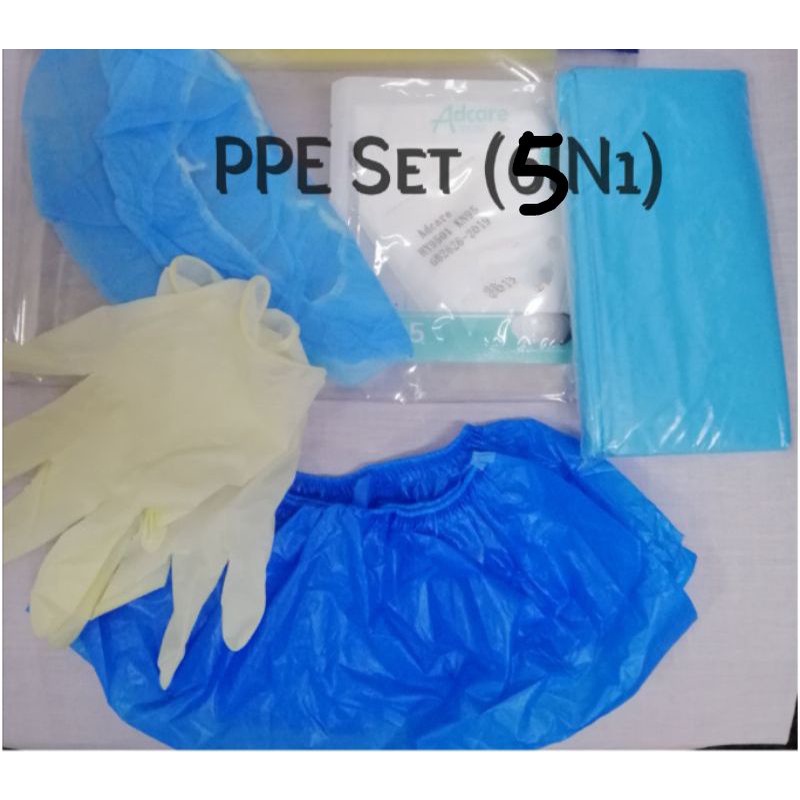 5IN1 PPE SET / KIT PERLINDUNGAN PENGURUSAN JENAZAH KRITIKAL | Shopee ...