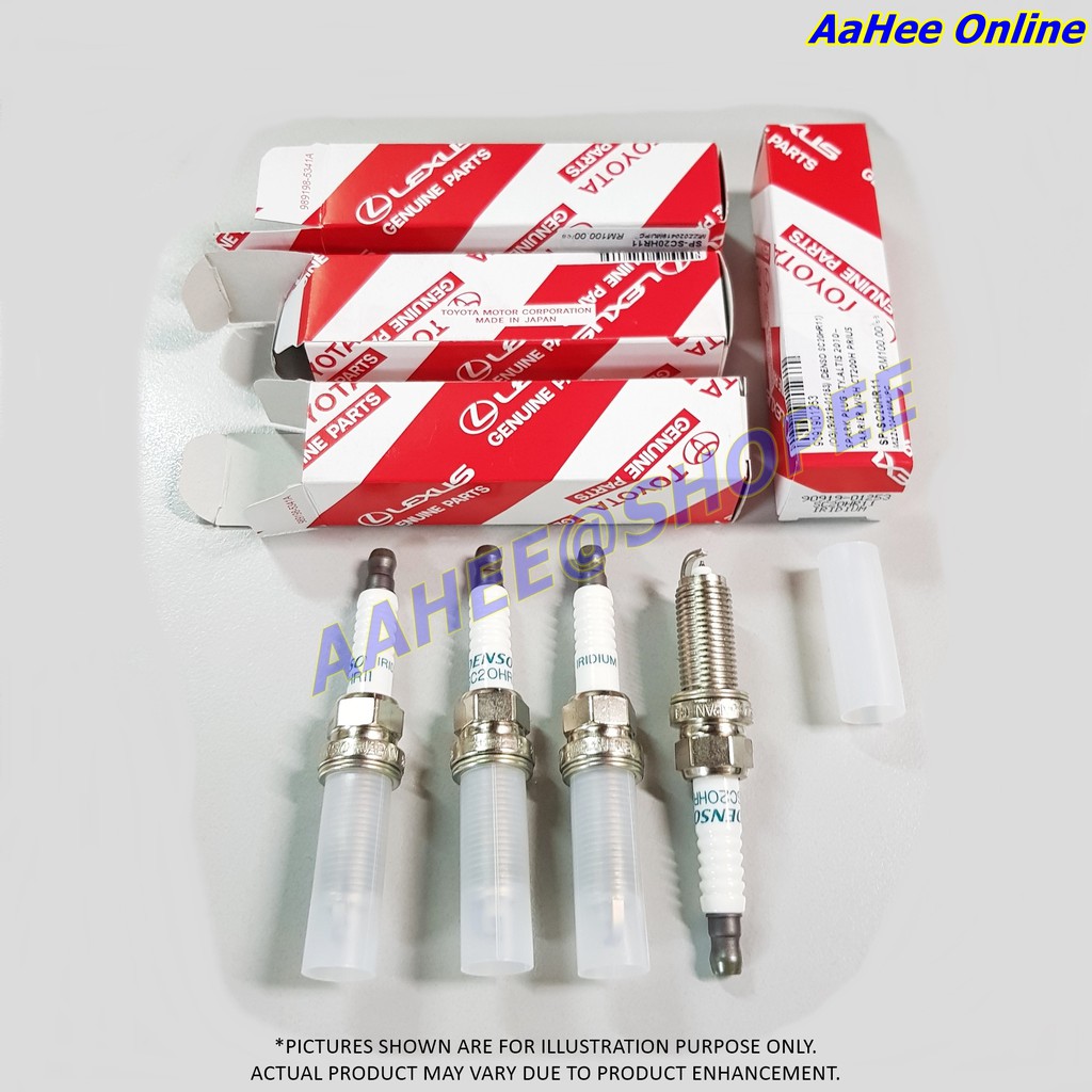 Original TOYOTA SC20HR11 IRIDIUM Spark Plug for ALTIS ZRE142 WISH ZGE20 HARRIER 2.0 PRIUS 1.8 ...