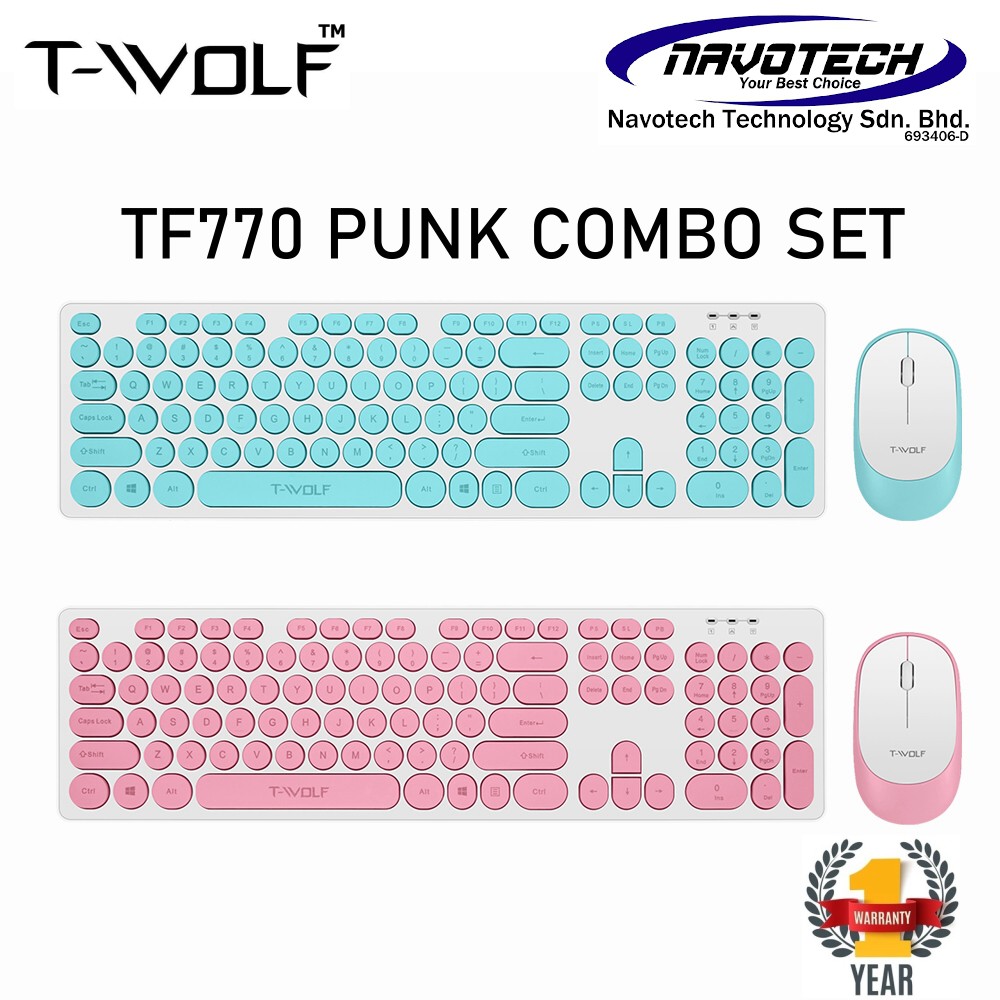 Sensonic UX4000 / T-WOLF TF100 TF770 Wireless Mouse & Wireless Keyboard ...