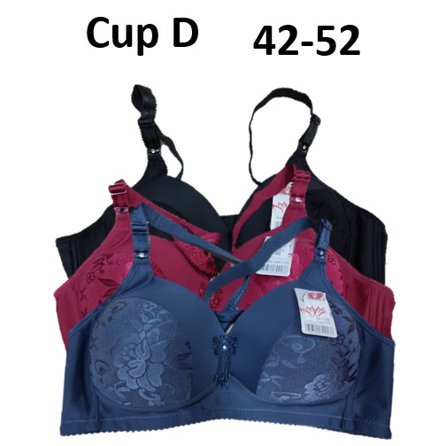 CUP D- Baju Dalam Tiada Besi Saiz Besar Cup Penuh Cup D/Non Wired Plus ...