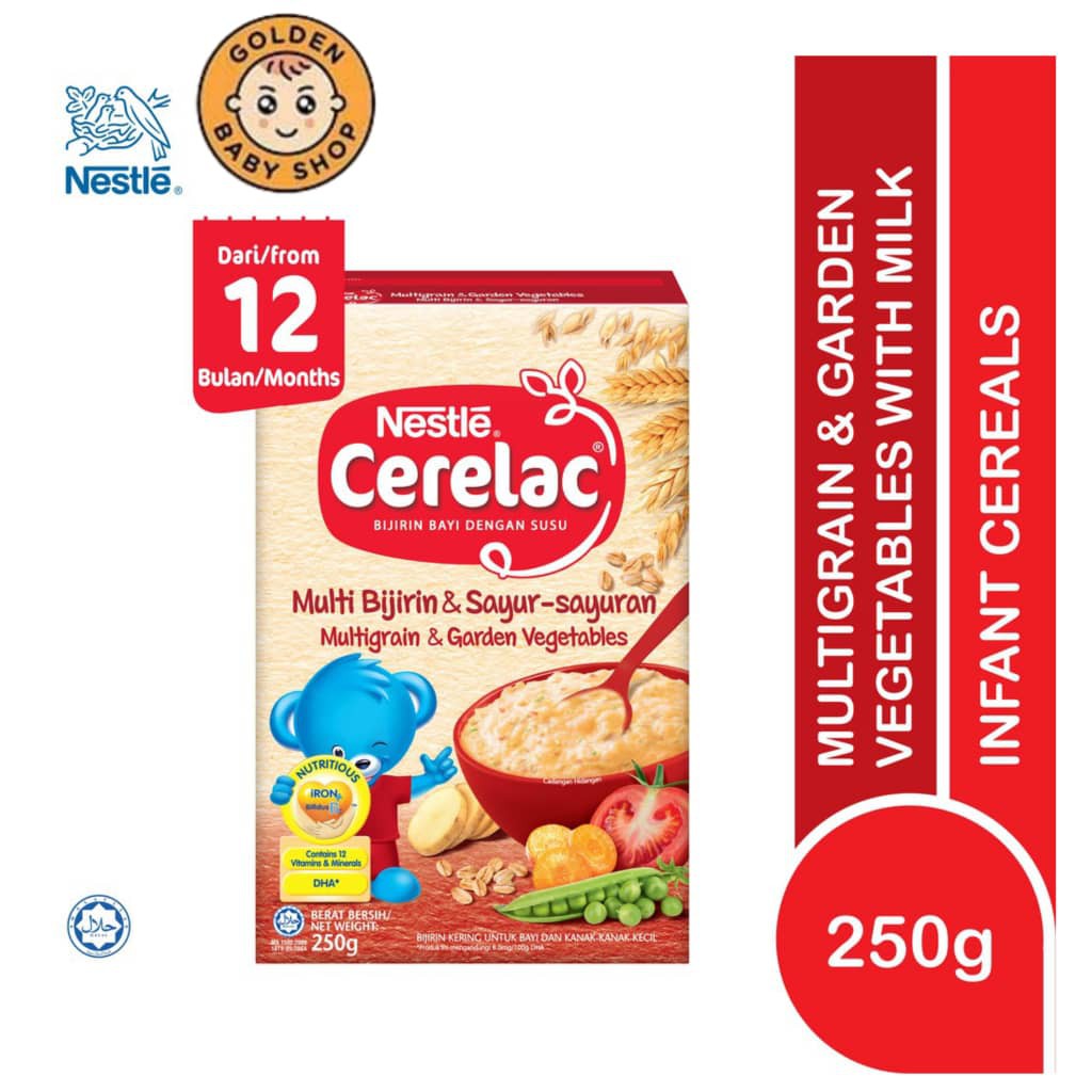 Nestle Cerelac Multi Grain Garden Vegetables (250g) | Shopee Malaysia