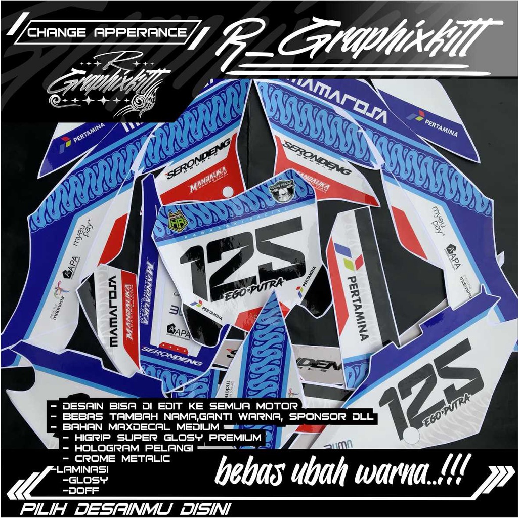 5844 STICKER DECAL fullbody dtracker mandalika | Shopee Malaysia