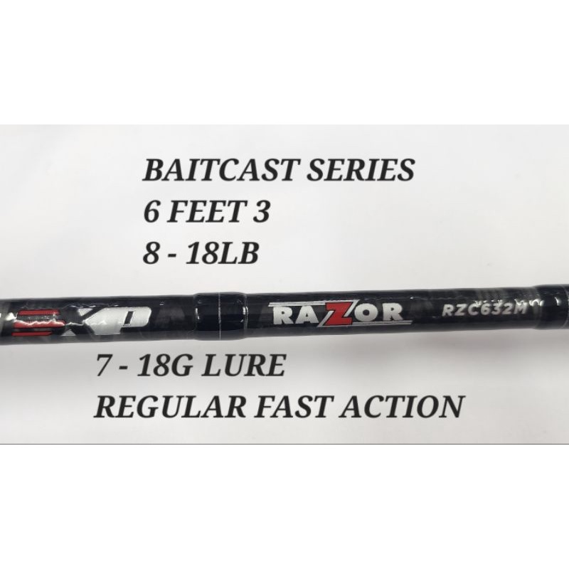 EXP BURST AND RAZOR FISHING RODS # BAITCAST AND SPINNING AVAILABLE ...
