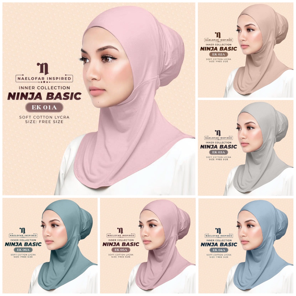 Scarf Inner Hijab Vietnam Inspired Naelofar Inner Neck Collection [Code ...