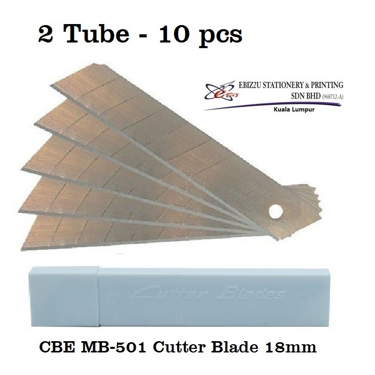CBE Cutter Blade 18mm Refill For Big Cutter/Knife 1tube 5pcs MB-501 ...