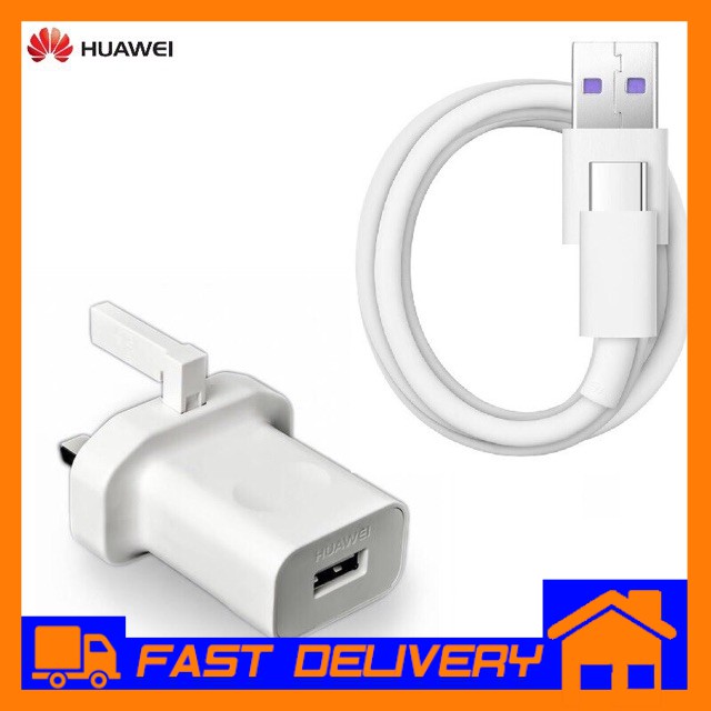 100% Original Huawei SuperCharge 4.5A/5A Type-C Cable & Charger Wayar ...