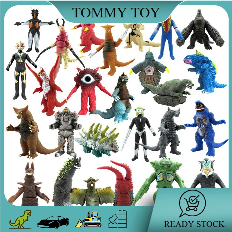 🇲🇾M’SIA STOCK🇲🇾 13CM Ultraman Monster Rubber Figure Adjustable Soft ...