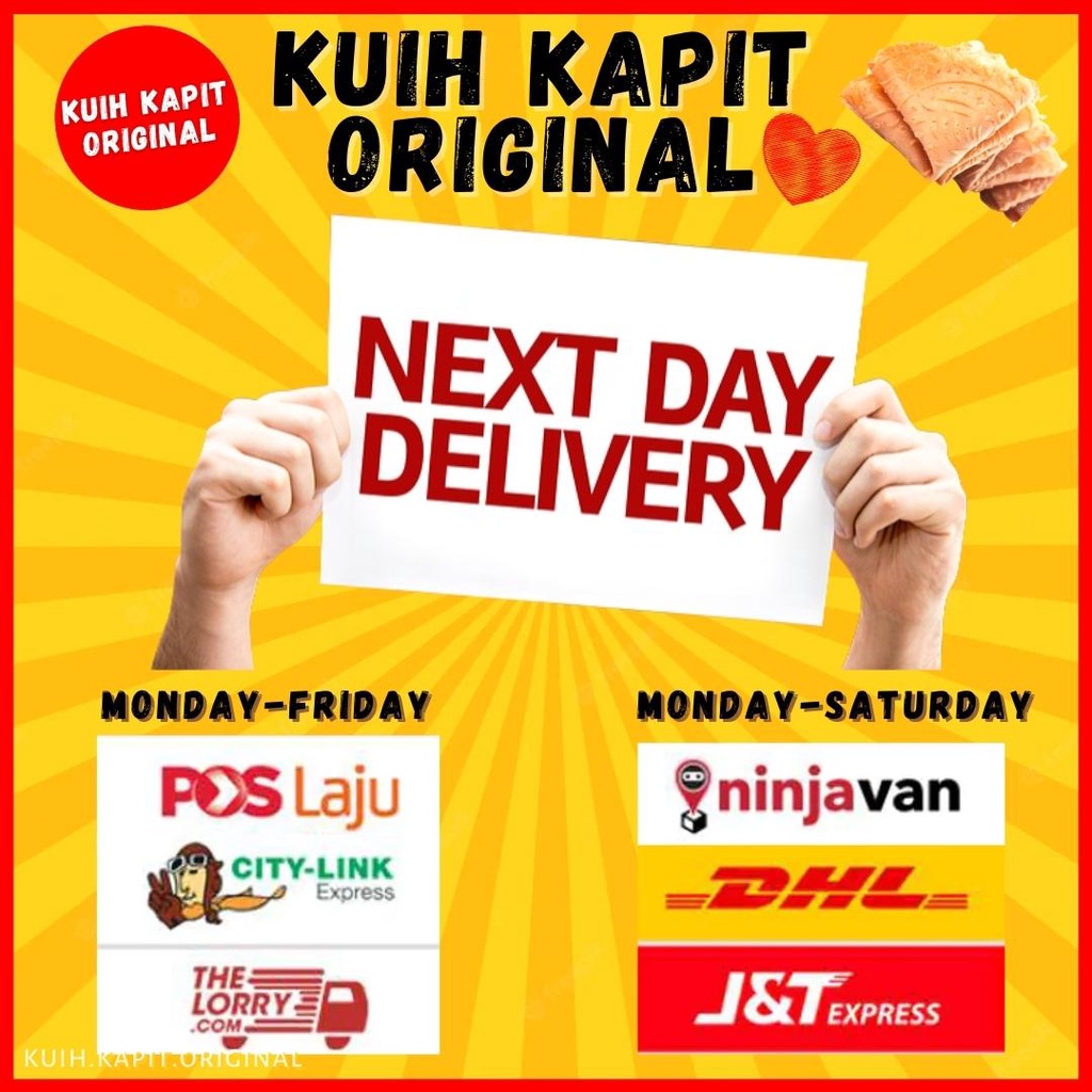 💥[𝟰 𝗕𝗔𝗟𝗔𝗡𝗚 𝗟𝗔𝗥𝗚𝗘] Kuih Kapit Original - Biskut Sepit Crunchy Love ...