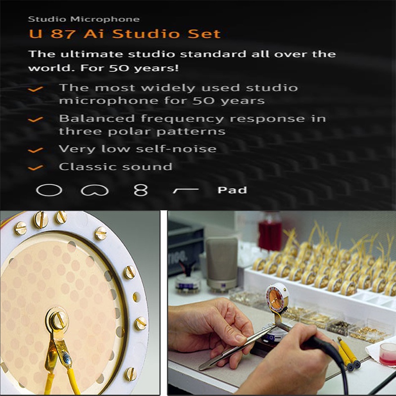 NEUMANN U87AI TOP Studio Microphone Tiktok live broadcast Professional Recording | Shopee Malaysia