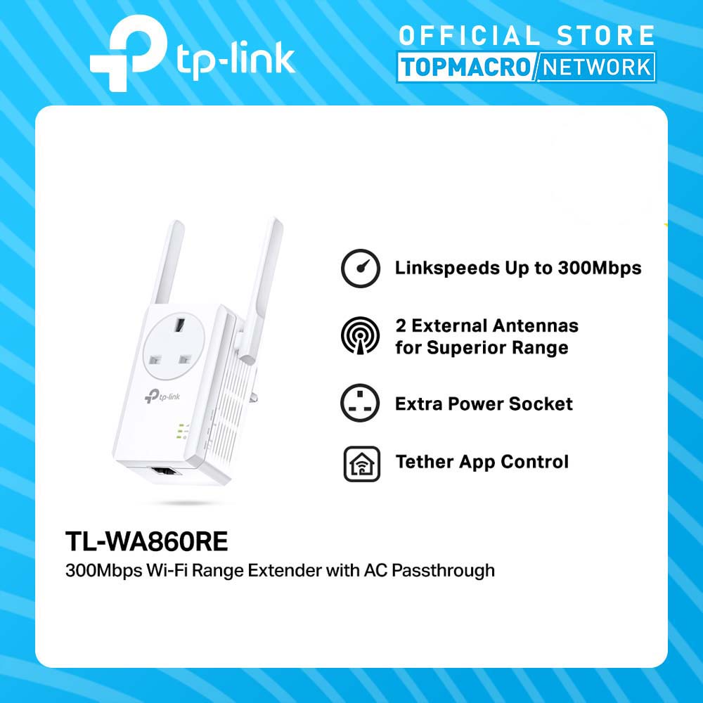 TP-LINK 300MBPS WIFI RANGE EXTENDER WITH AC | Shopee Malaysia