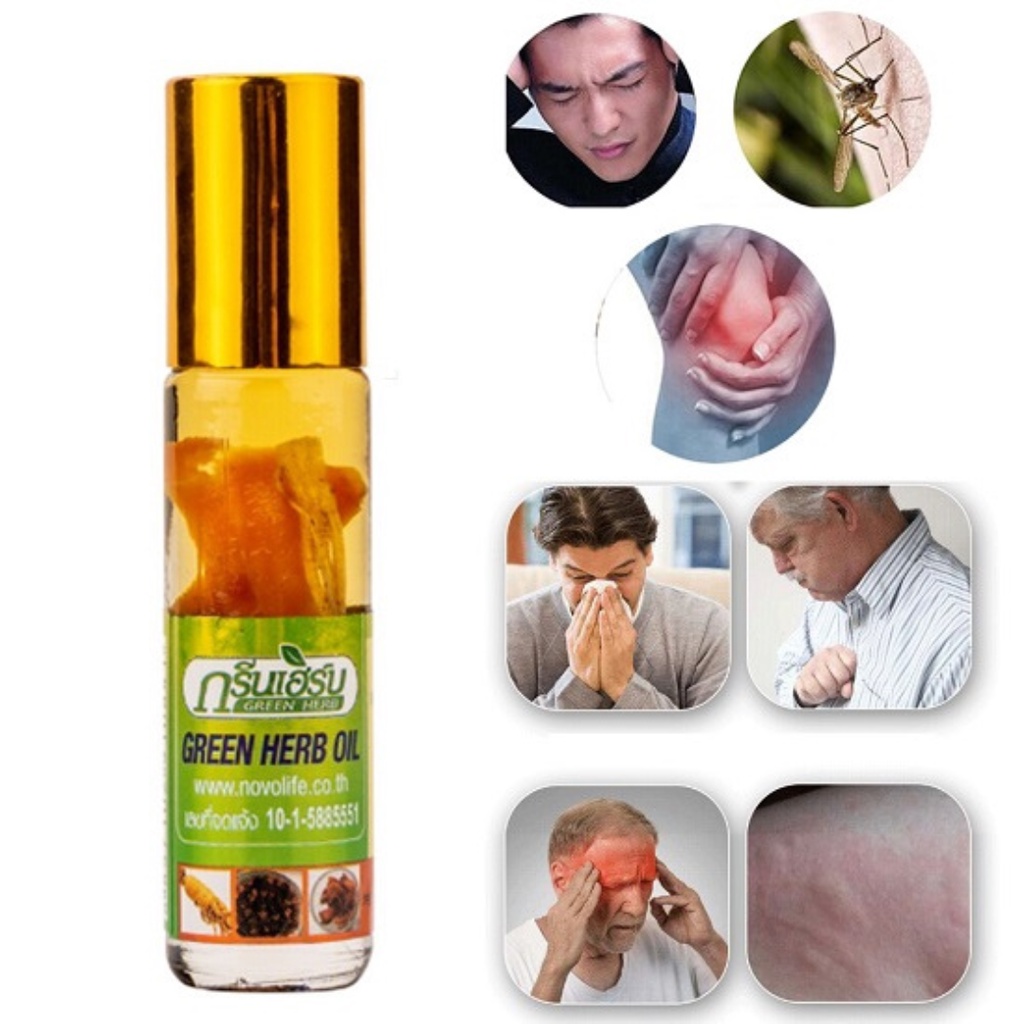 GREEN HERB OIL ORIGINAL FROM THAILAND 8cc | Shopee Malaysia