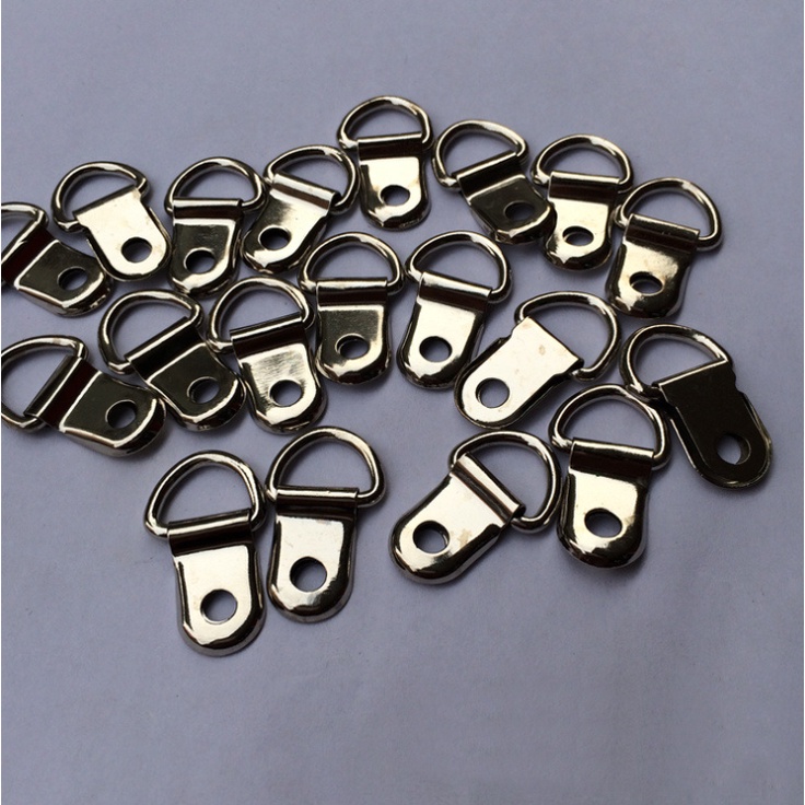 D-Ring Picture Hook (10 pcs per pack) Frame Hook Hanger Silver Triangle ...