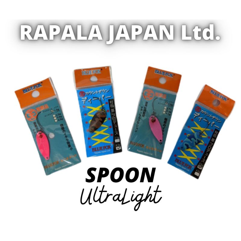 Rapala Blue Fox Spoon Ultralight 1.5G & 2.5G Fishing Bait 4color (New ...