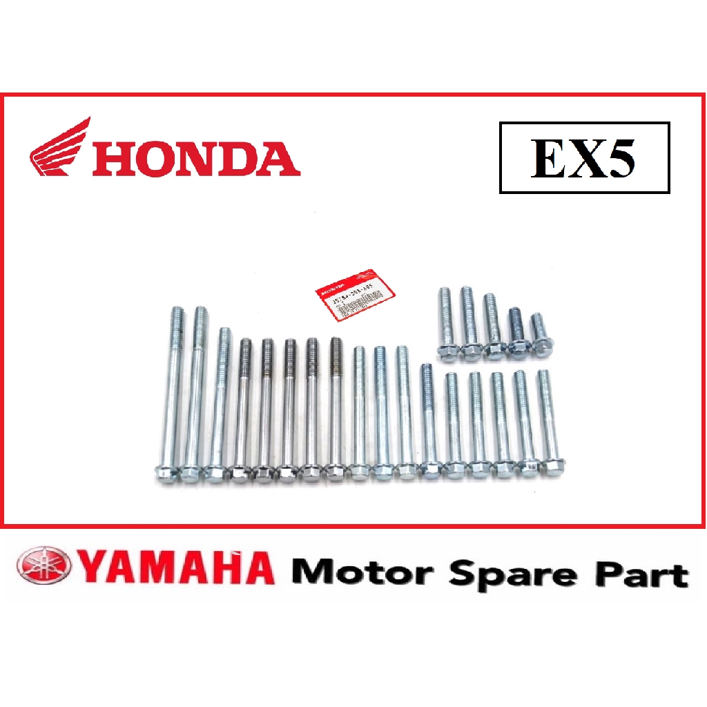 HONDA EX5 / DREAM ENGINE SCREW SET 0 EX5DREAM CRANKCASE FULL COVER ...
