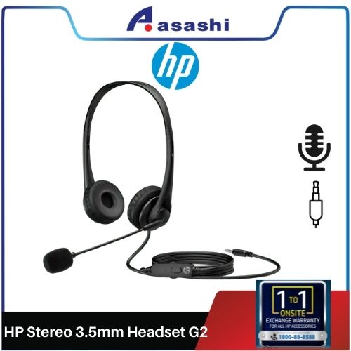 HP Stereo 3.5mm Headset G2 428H6AA/428H5AA (USB) | Shopee Malaysia