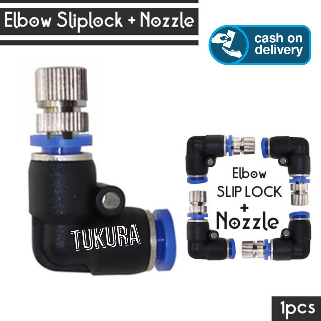 Elbow Slip lock + Misting Nozzle Metal Material Free to choose size ...