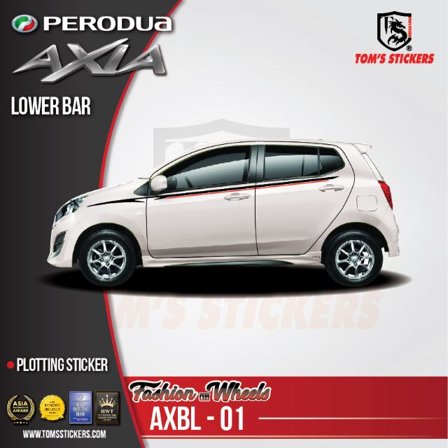 🏁🏁Stickers-AXIA BODY LINING 💥 | Shopee Malaysia