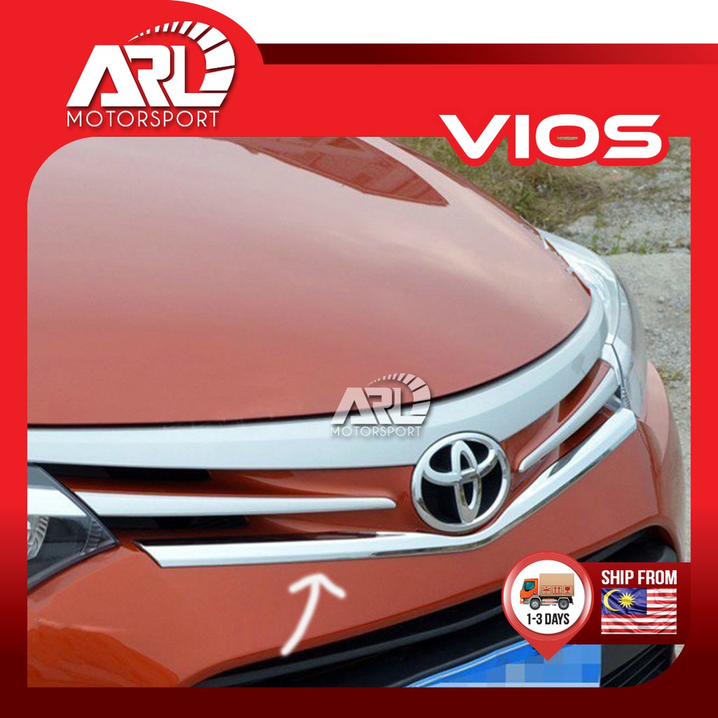 Toyota Vios XP150 NCP150 3rd Lower Front Grill Chrome V Front Bumper ...