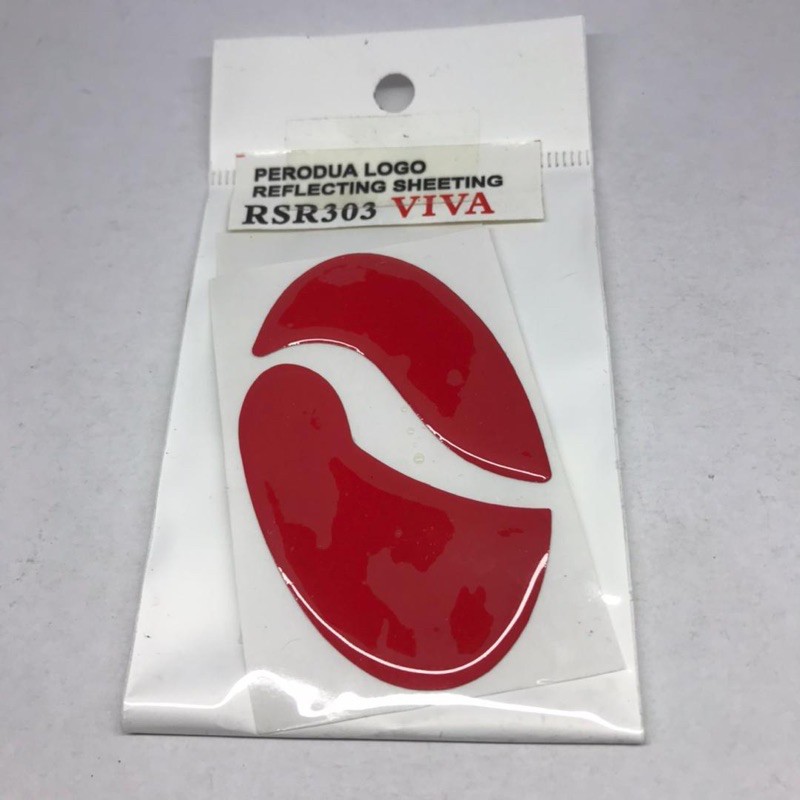 epoxy logo dalam perodua viva merah merah | Shopee Malaysia