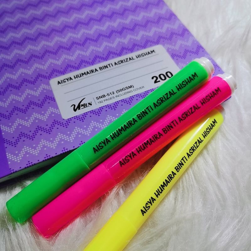 Sticker Nama Lutsinar TRANSPARENT STICKER (Pelekat Buku&Alat Tulis ...