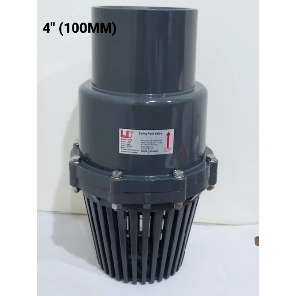 LD PVC SWING FOOT VALVE WITH " BSP THREADED" ENDS 100MM 4" | Shopee ...