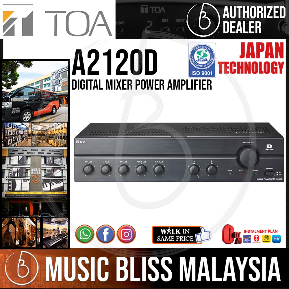 TOA A-2120D Digital Mixer Power Amplifier (A2120D) | Shopee Malaysia