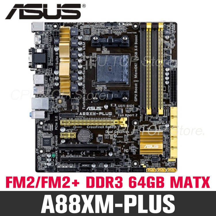 ⚡️Asus A88XM-PLUS A88XM-A A68HM-K/E A55M-E A55BM-E AMD A88X A68 A55 A58 Socket FM2 FM2+ DDR3 32 ...