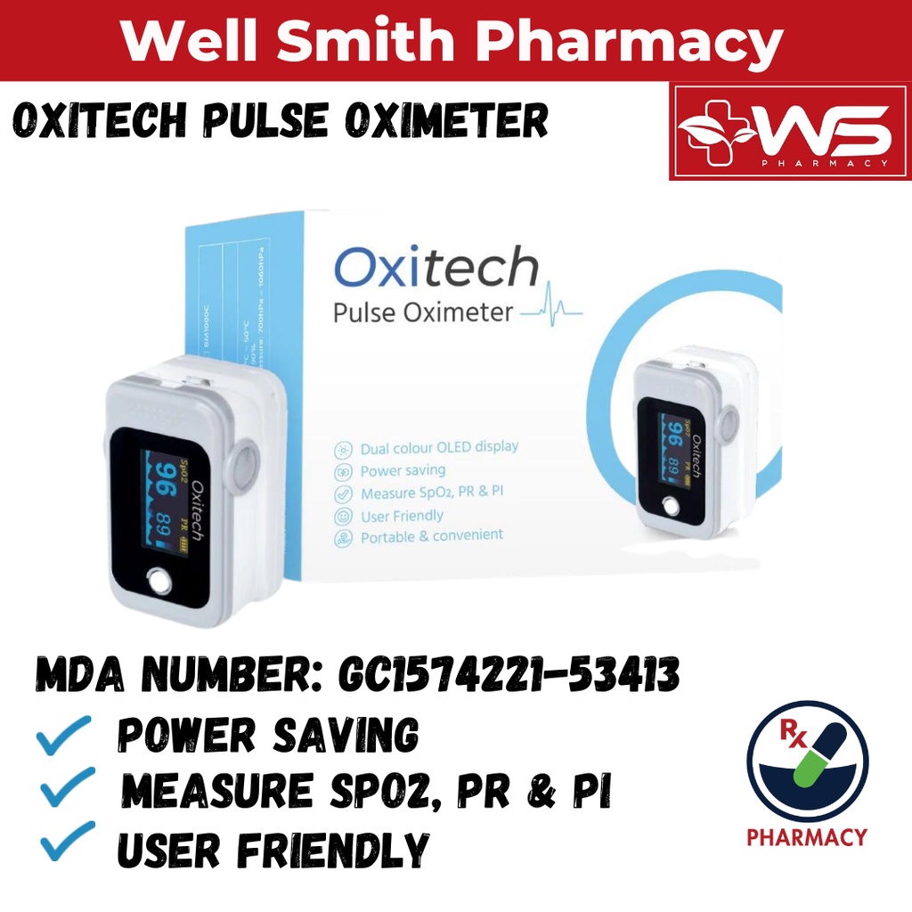 OXITECH PULSE OXIMETER (WITH MDA CERTIFICATE) | Shopee Malaysia
