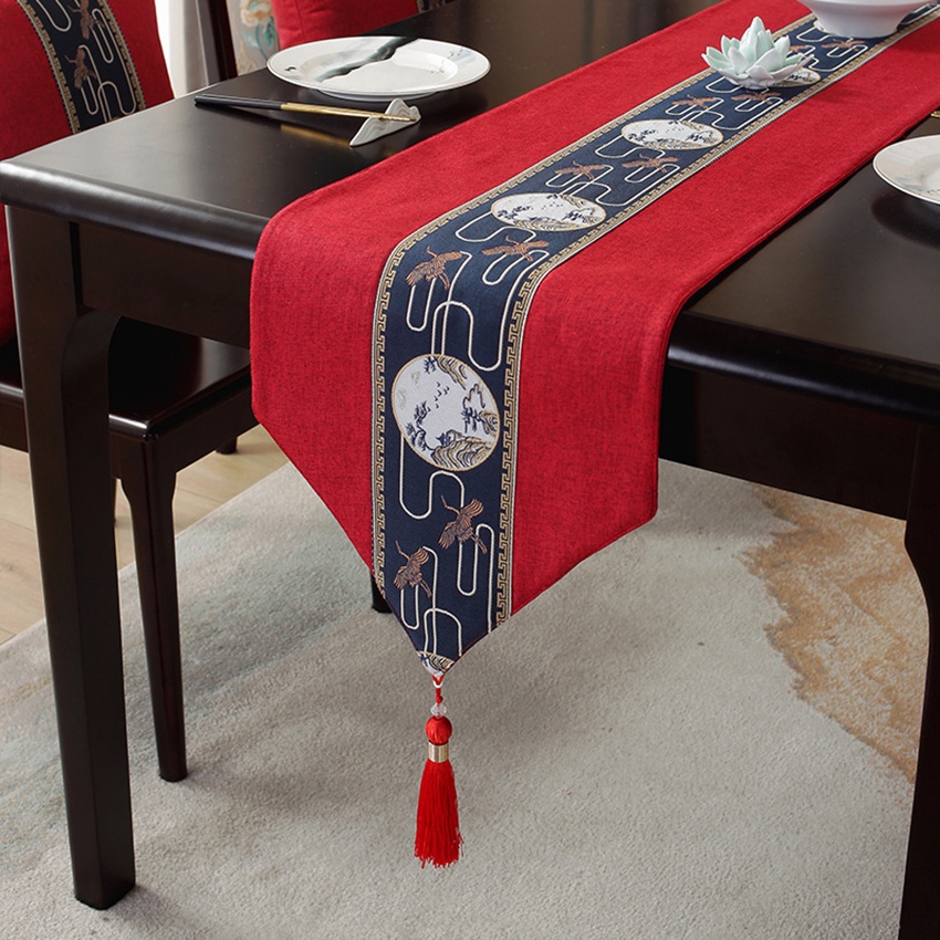 New Arrival Chinese Table Runner Cloth 6 Seater Dining Table Runner 4 ...