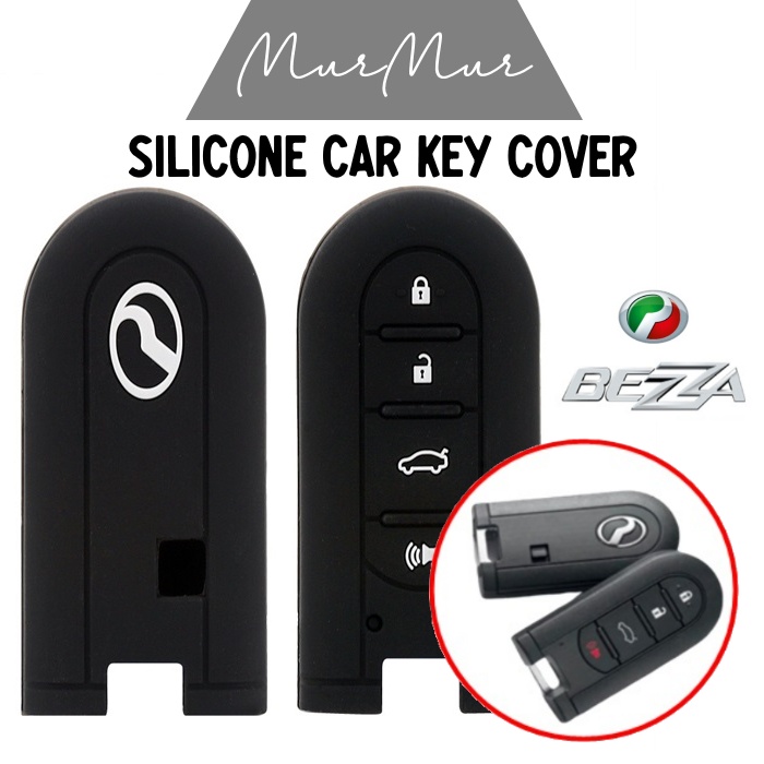 [MurMur] Perodua Bezza Silicone Key Car Cover - 4 button | Remote ...