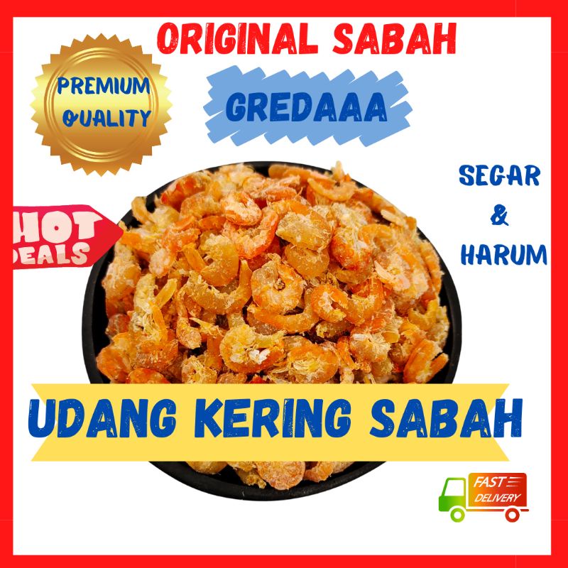 Udang Kering Sabah PREMIUM GredAAA Segar Dan Harum. | Shopee Malaysia