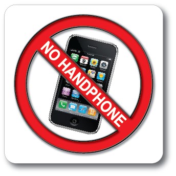 NO HANDPHONE ACRYLIC SIGN BOARD 110X110MM | Shopee Malaysia