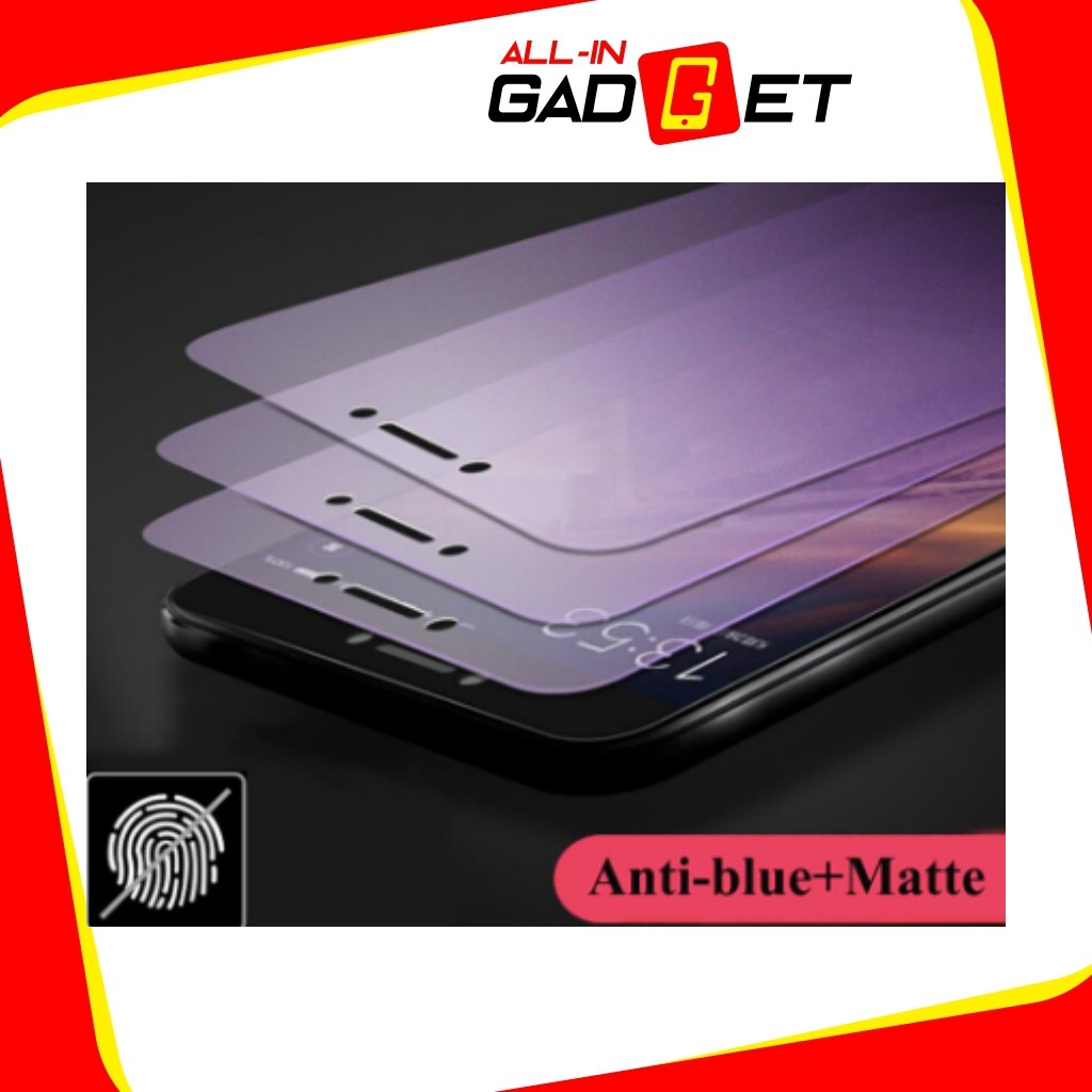 iP 8 iP 7 iP 6s Matte Anti Blue Ray Tempered Glass Screen Protector ...