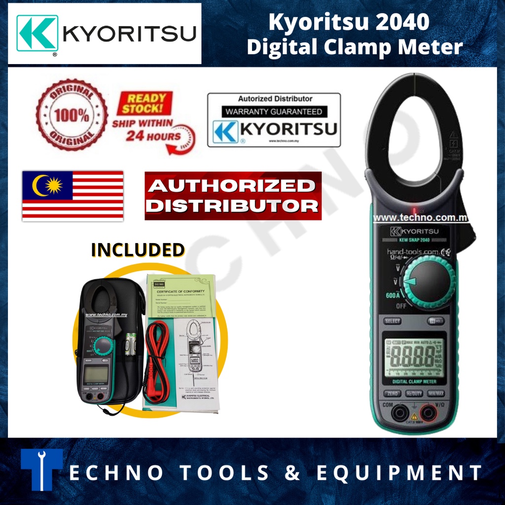 KYORITSU 2040 Digital Clamp Meter - 100% New & Original | Shopee Malaysia