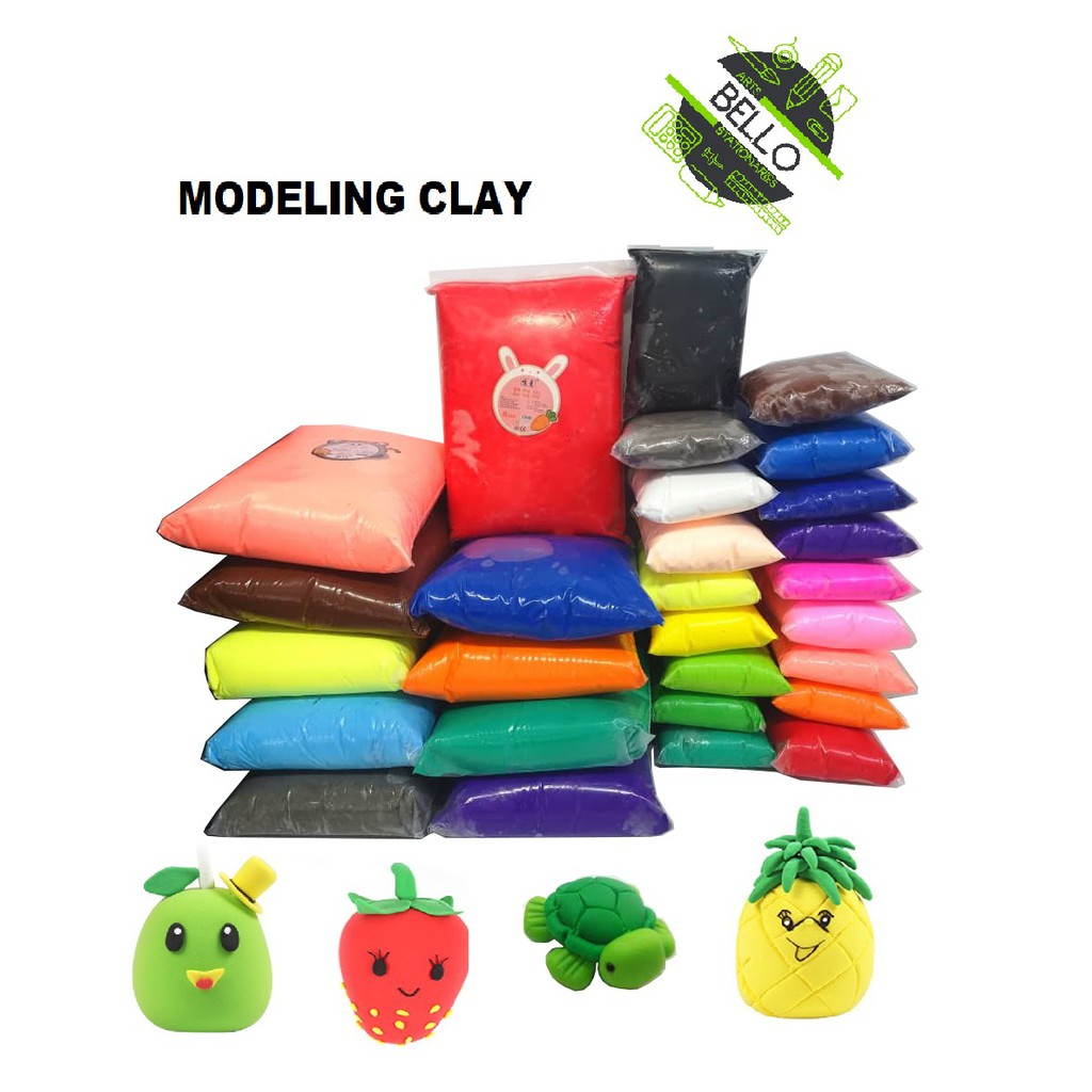 Light Clay Air Dry Polymer Plasticine Modelling Clay 80gm (Non Toxic ...