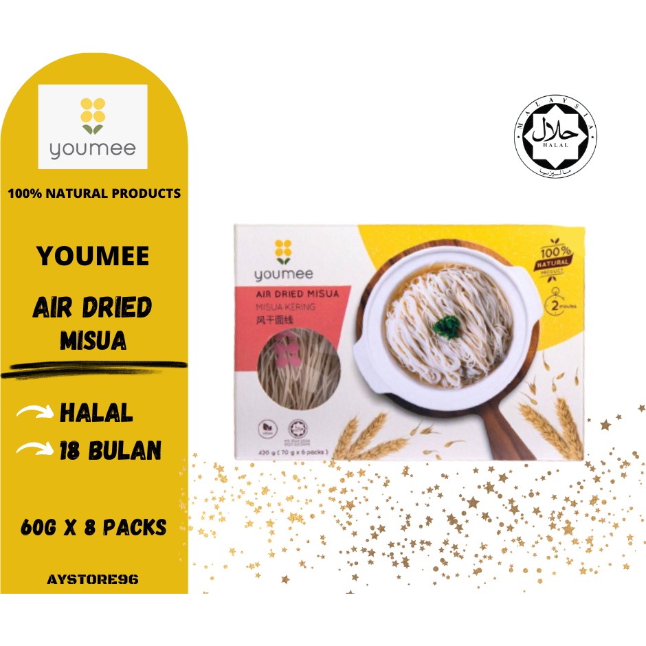 YOUMEE All Natural Air Dried Misua (60gx 8 packs) | Shopee Malaysia