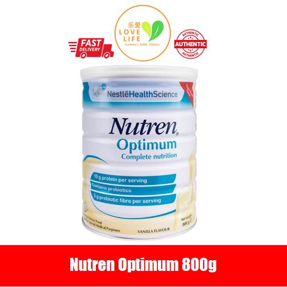 Nutren Optimum 800g supplement milk powder nestle | Shopee Malaysia