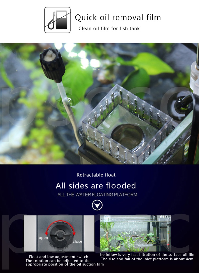 SunSun Surface skimmer filter Aquarium overflow Oil remover Pembersh ...