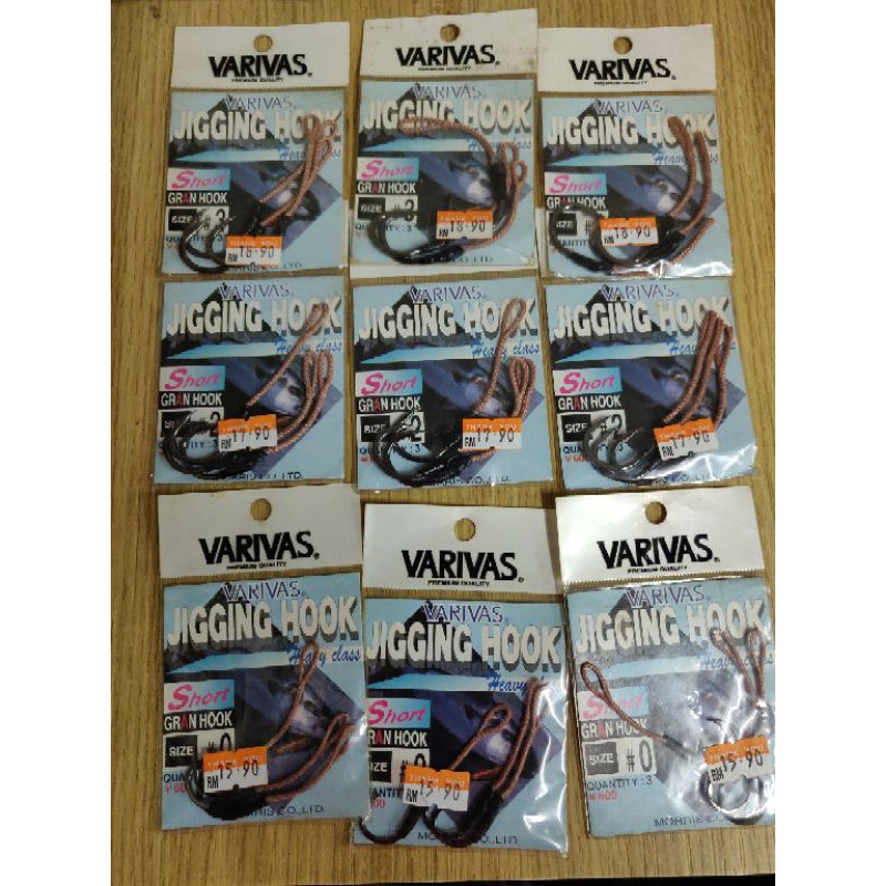 Varivas Jigging Hooks Heavy Class (Short) | Shopee Malaysia