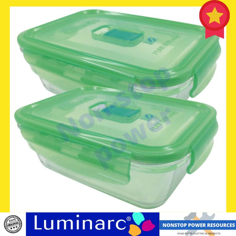 LUMINARC Pure Box Active 2 Pieces Container | Shopee Malaysia