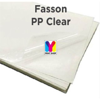 Sticker Fasson PP Transparent/Clear 100pcs A4 A3 FASSON PP Clear ...