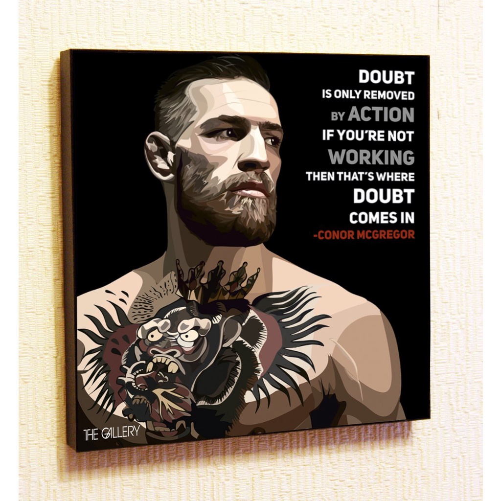 Conor McGregor UFC MMA Ireland Motivational Quotes Wall Decals Pop Art ...