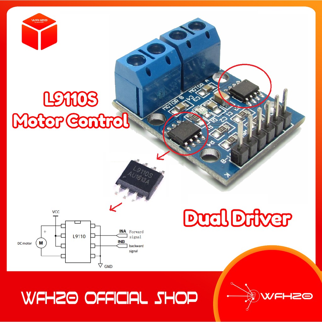 L9110s Module H-bridge Stepper motor Dual DC motor Driver L9110 Module ...