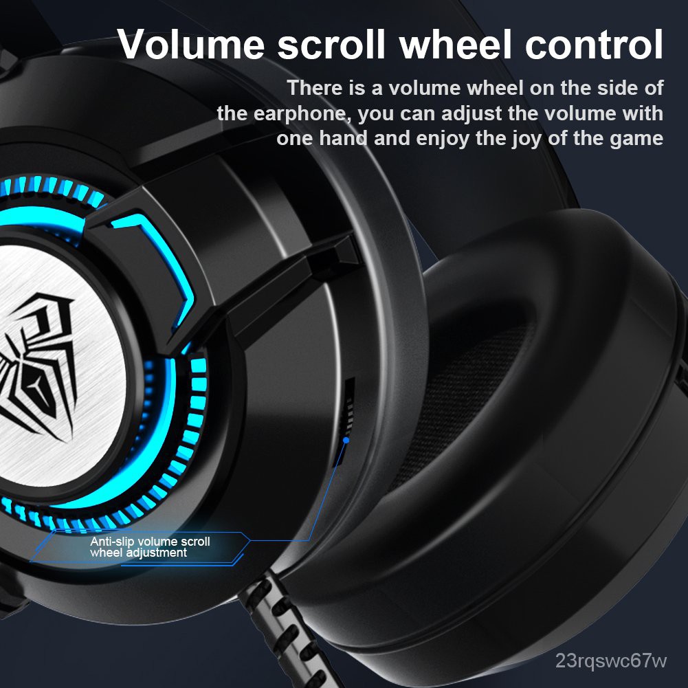 AULA S602 Gaming Headset Virtual 7.1 Surround Sound Lightweight Design ...