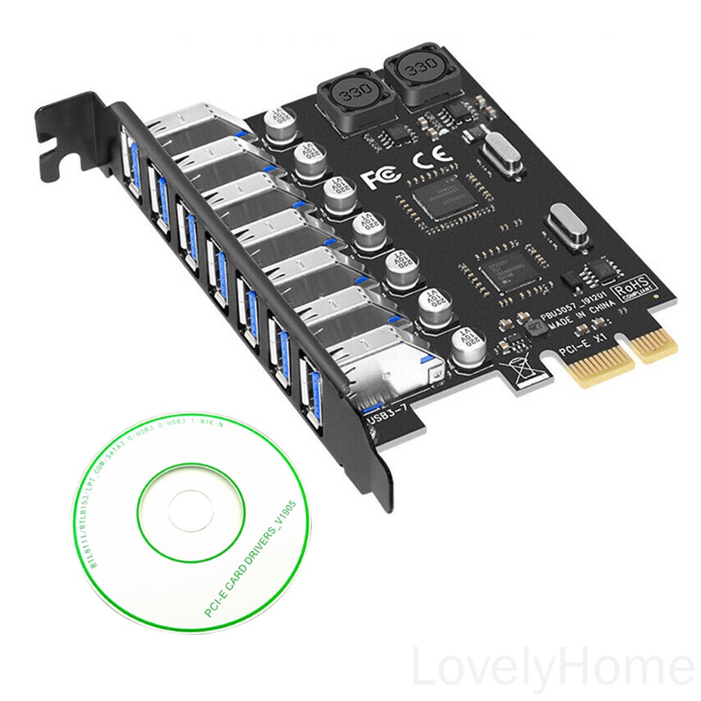 PCI-E to USB Adapter Board USB 3.0 High Data Transmission Speed ...