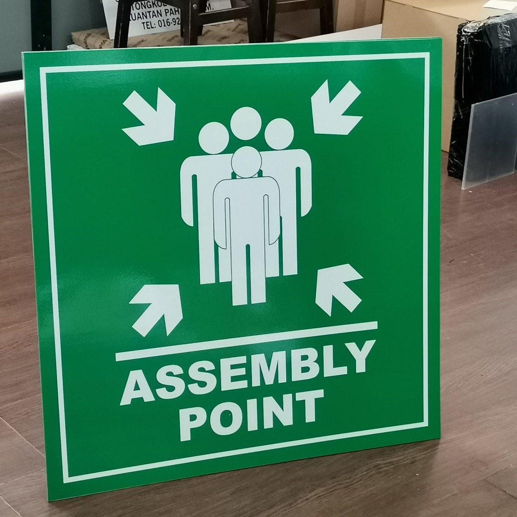 ASSEMBLY POINT SIGN / PAPAN TANDA ASEMBLY POINT | Shopee Malaysia