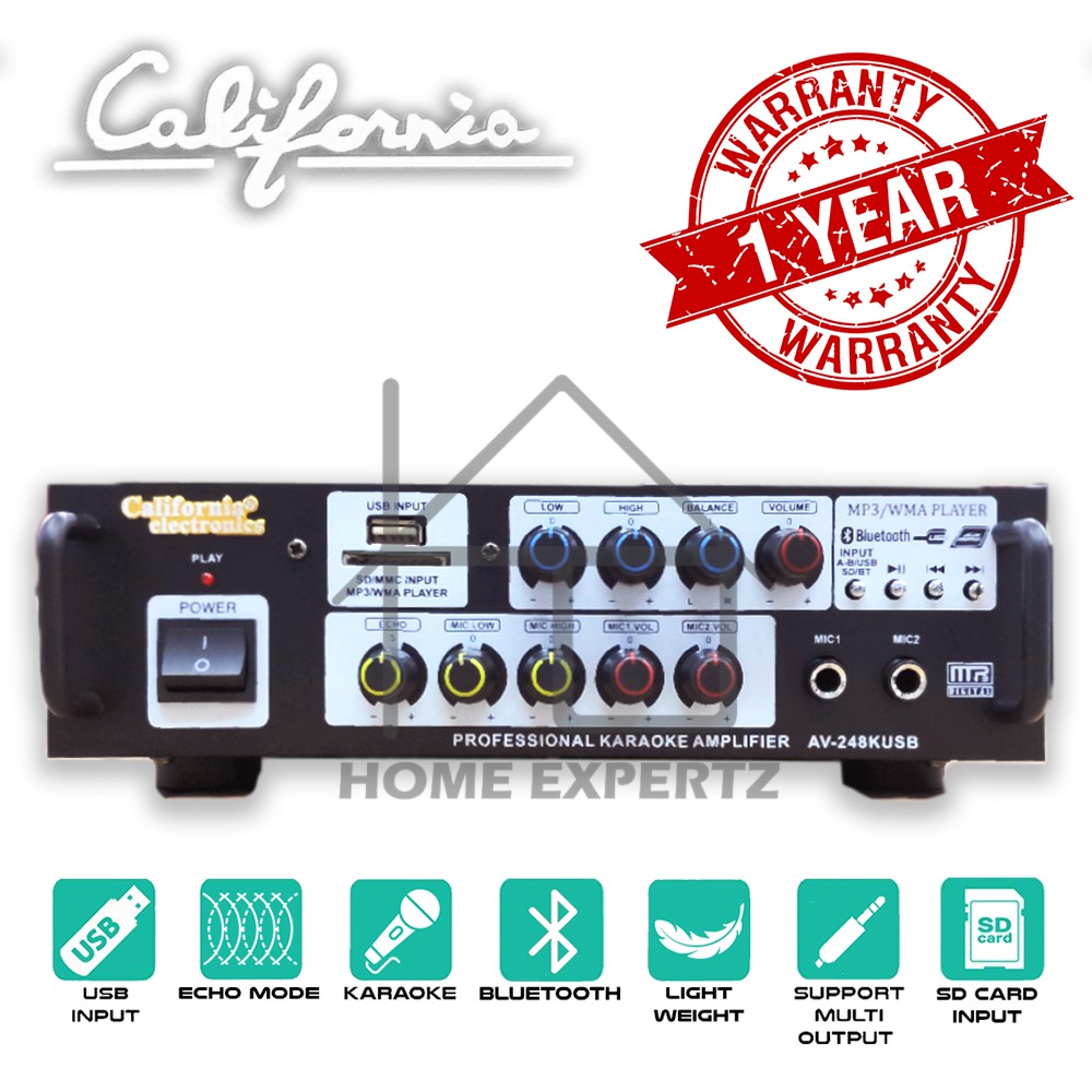 CALIFORNIA KARAOKE AMPLIFIER | AMPLIFIER KARAOKE CALIFORNIA (AV-248KUSB ...